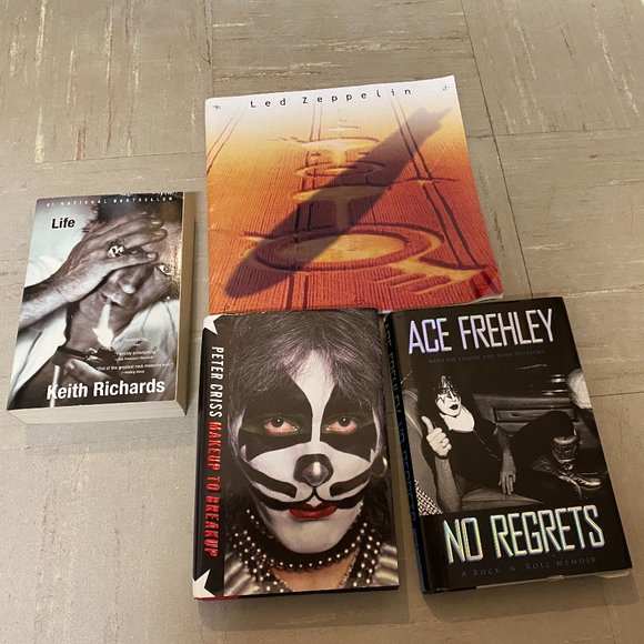 Scribner | Other | Rock Roll Book Lot Of 4 Keith Richards Kiss Rolling ...
